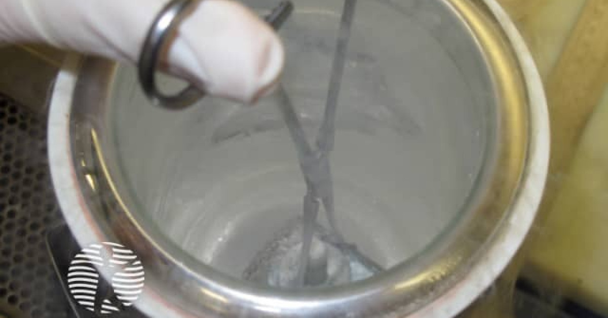 Liquid nitrogen used to freeze specimen and gel image