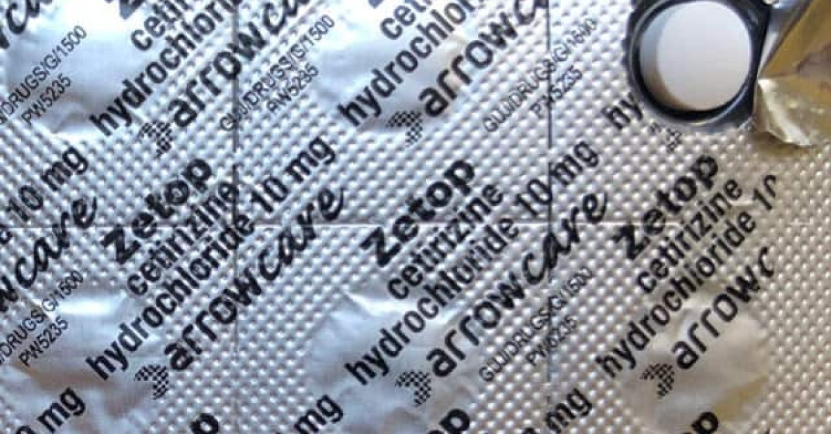 Cetirizine tablets image